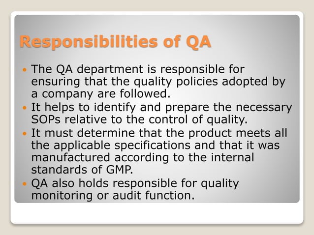 Basic concepts of QA and QC | PPTX | Pharmaceutical Industry | Industries