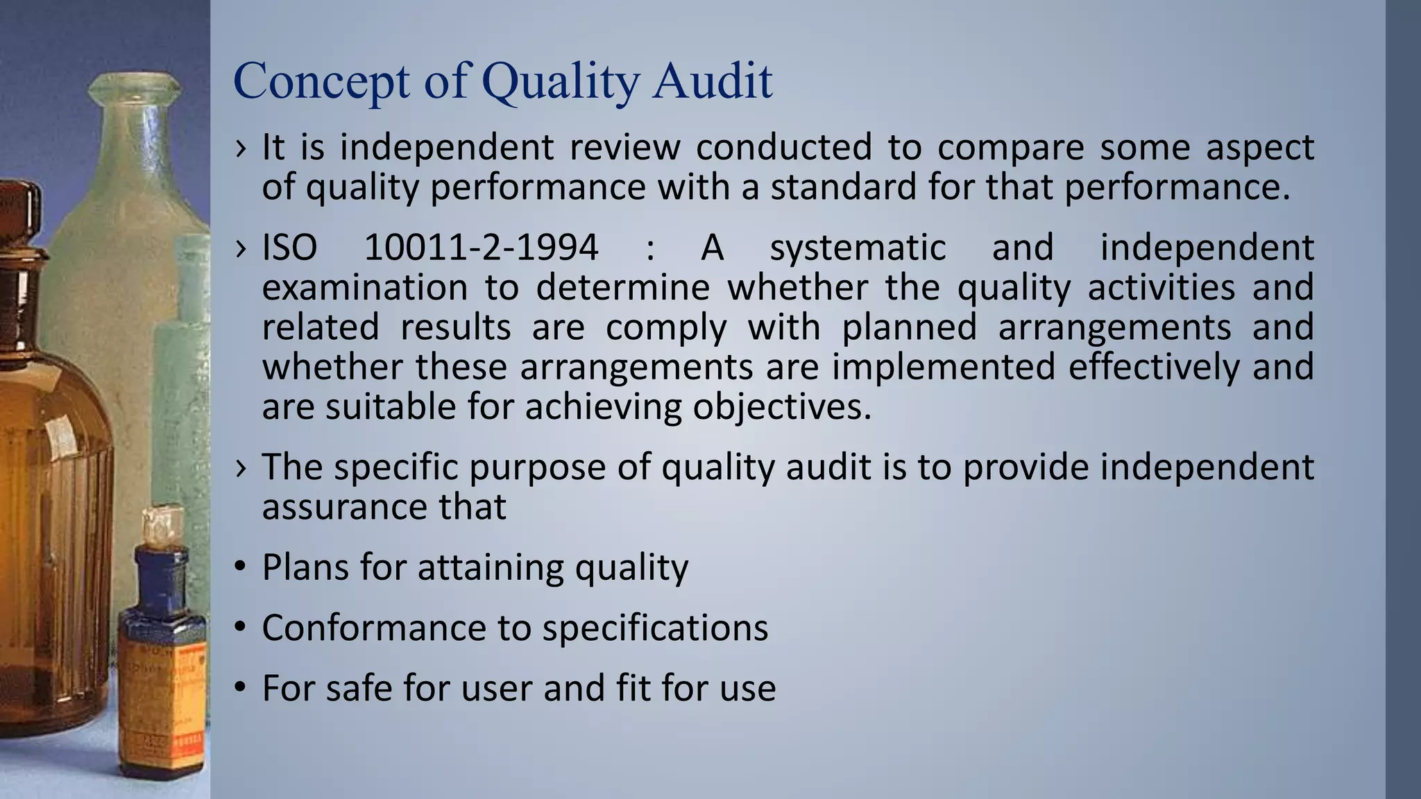Basic concepts of quality assurance | PPTX