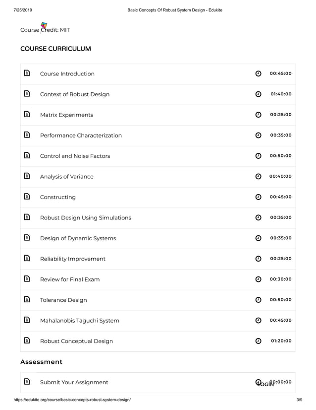Basic concepts of robust system design - edukite | PDF