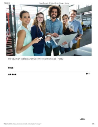 Basic concepts of robust system design - edukite | PDF