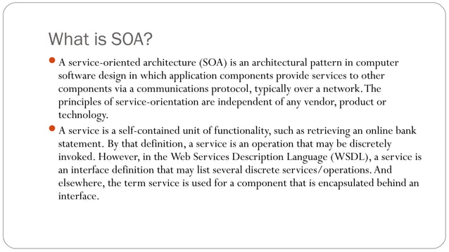 Basic concepts of soa | PPT