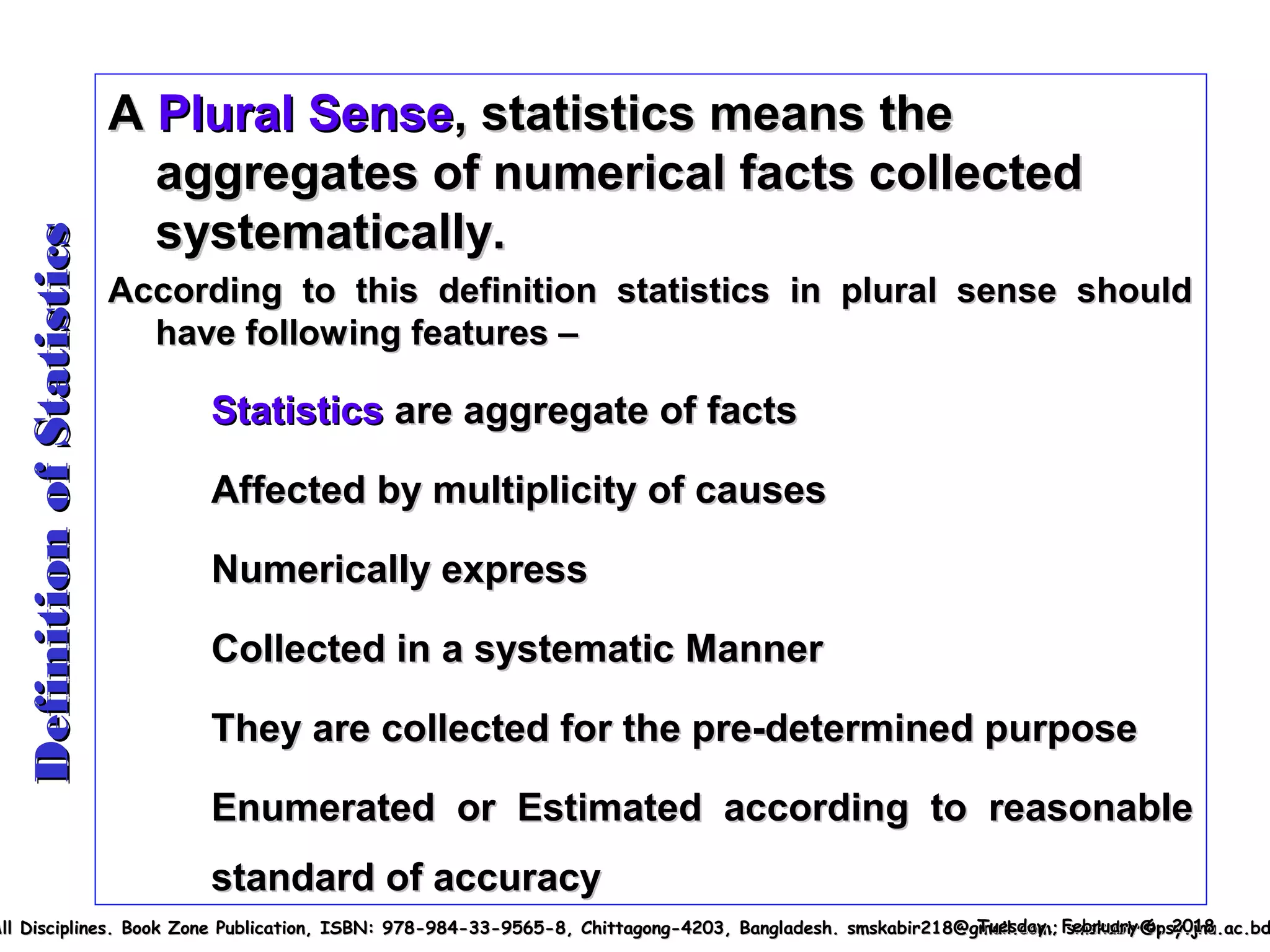 Basic concepts of statistics | PPT