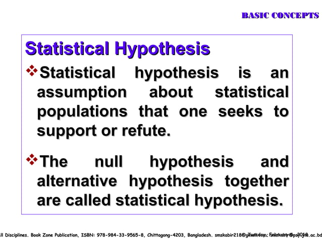 Basic concepts of statistics | PPT