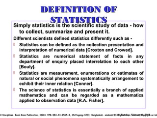 Basic concepts of statistics | PPT