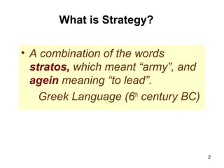 Basic concepts of strategic management | PPT