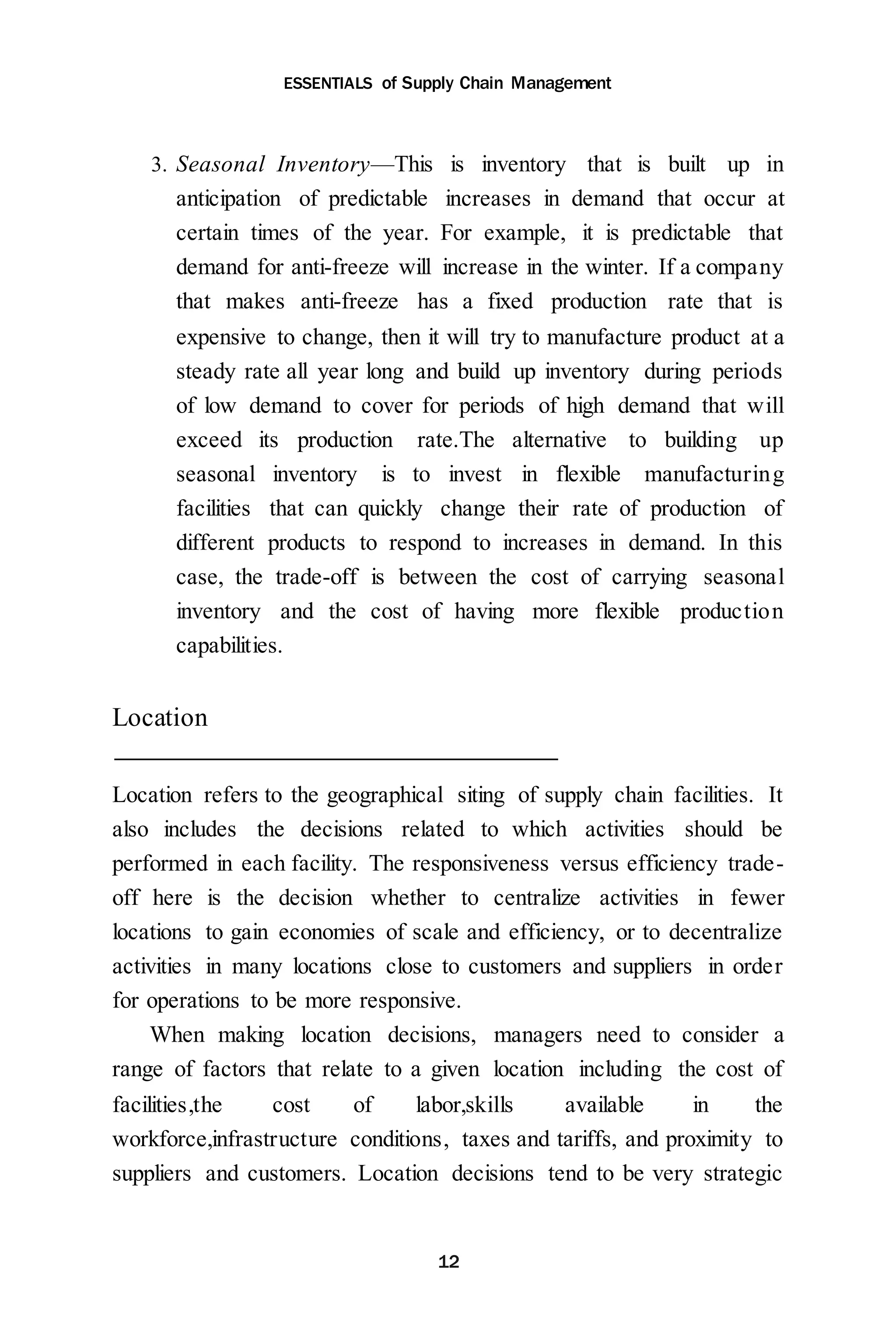 Basic concepts of supply chain management | DOCX