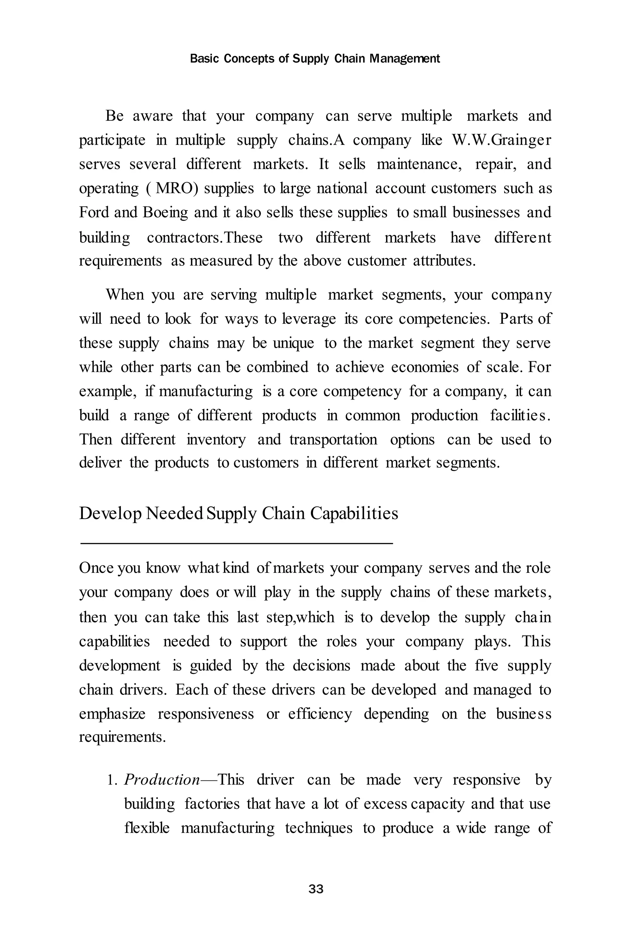 Basic concepts of supply chain management | DOCX