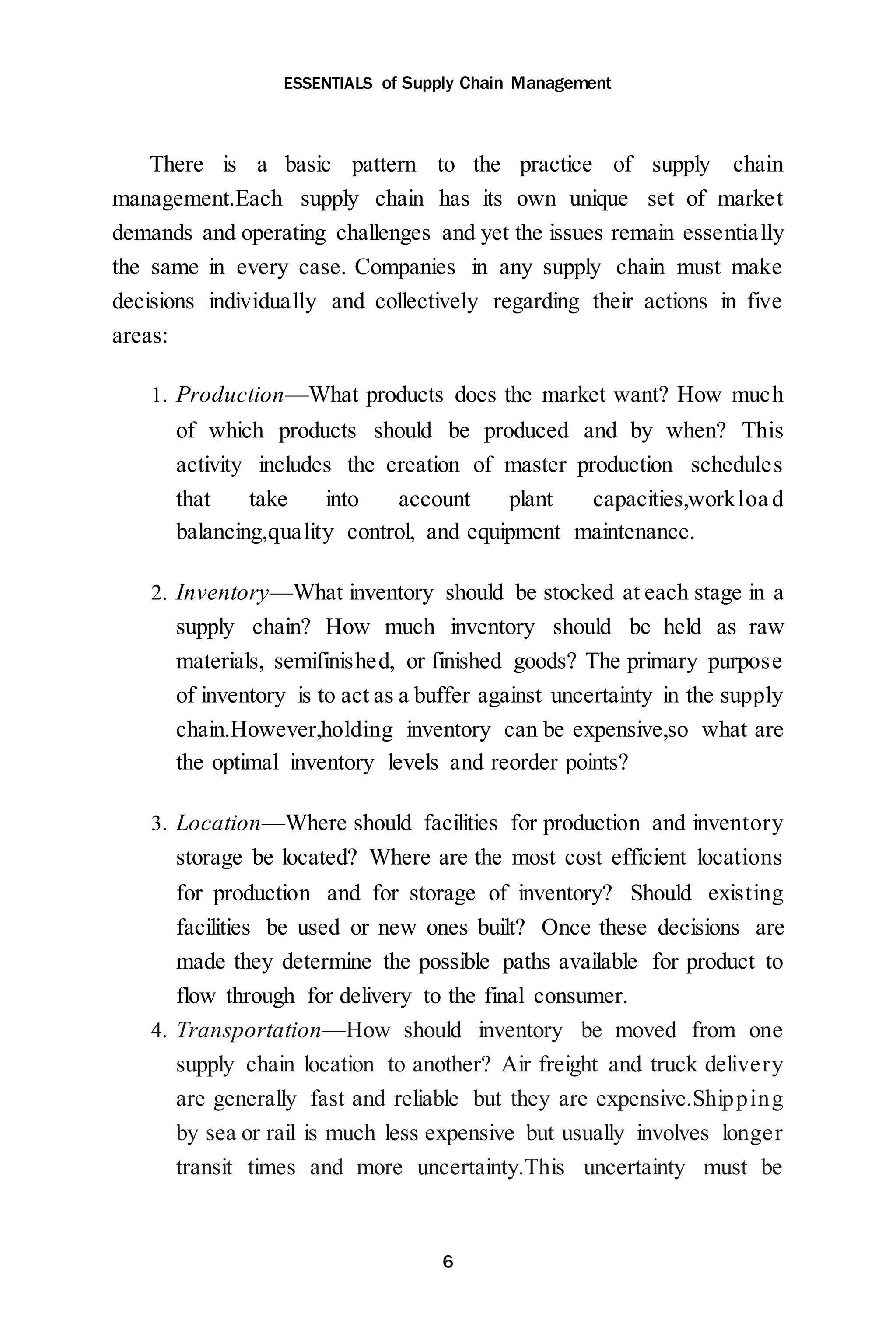 Basic concepts of supply chain management | DOCX