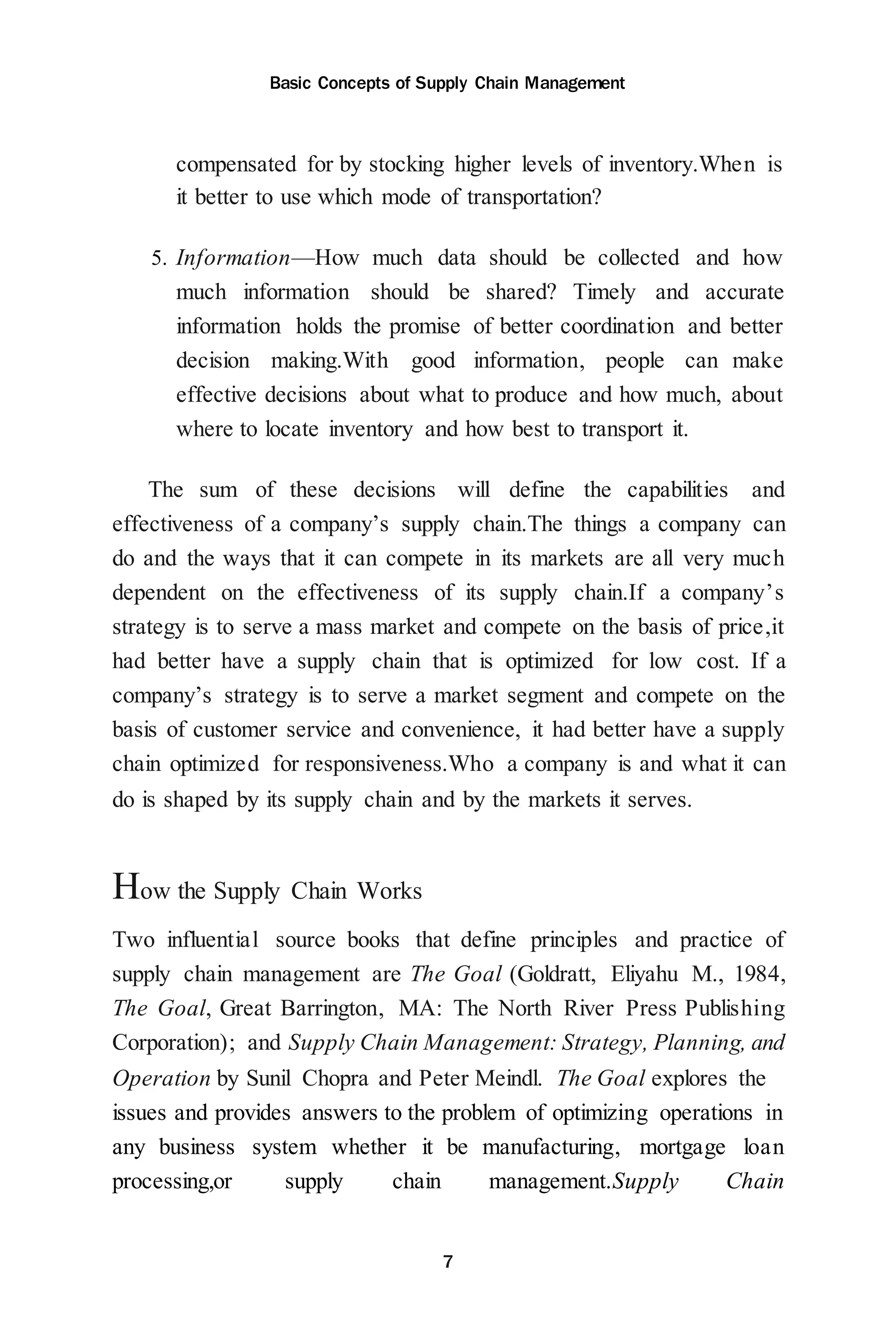Basic concepts of supply chain management | DOCX