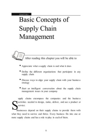 Basic concepts of supply chain management | DOCX