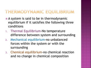 Basic concepts of thermodynamics | PPTX