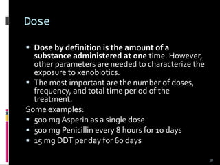 Basic concepts of toxicology | PPTX