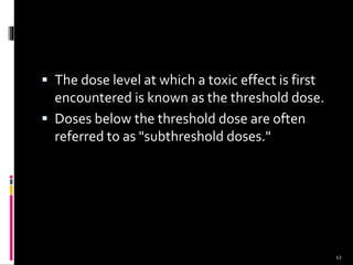 Basic concepts of toxicology | PPTX