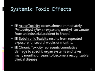 Basic concepts of toxicology | PPTX