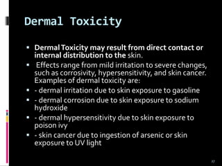 Basic concepts of toxicology | PPTX