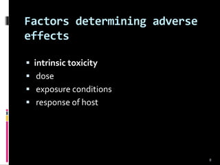 Basic concepts of toxicology | PPTX