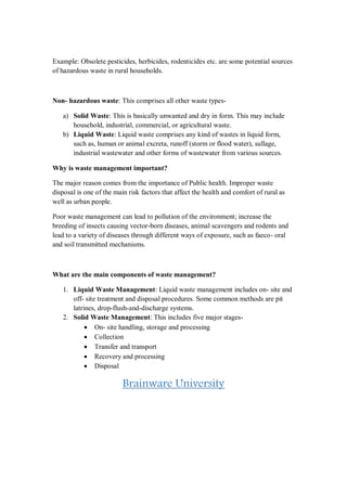 Basic Concepts of Waste Management | PDF