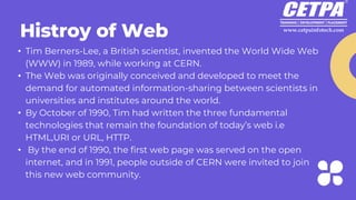 Basic concepts of Web Designing | PPTX