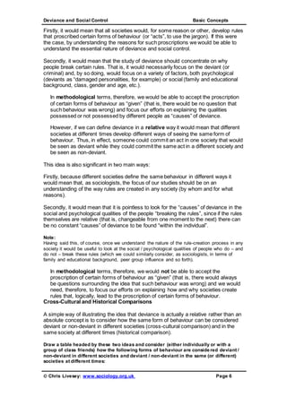 Basic concepts on crime and deviance | DOCX