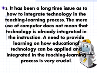 Basic concepts on integrating technology in instruction | PPT