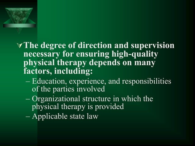 Basic concepts on the management of a physical therapy service ...
