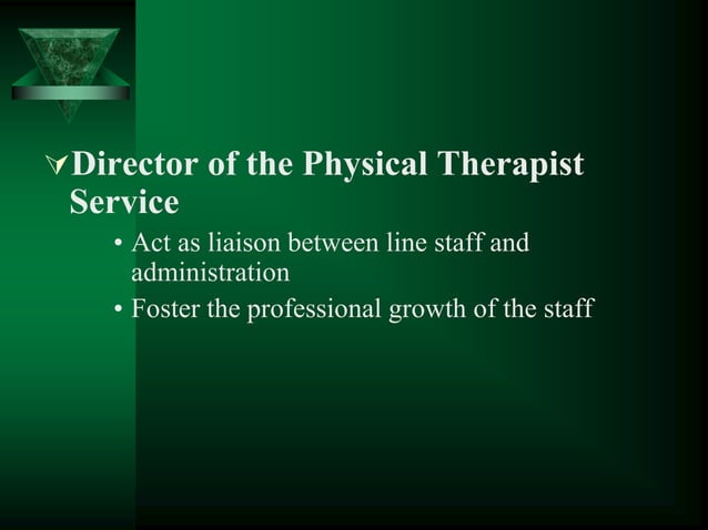 Basic concepts on the management of a physical therapy service ...