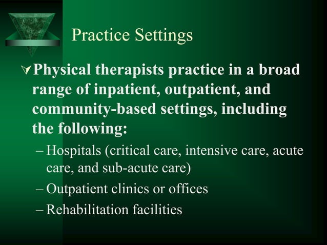 Basic concepts on the management of a physical therapy service ...