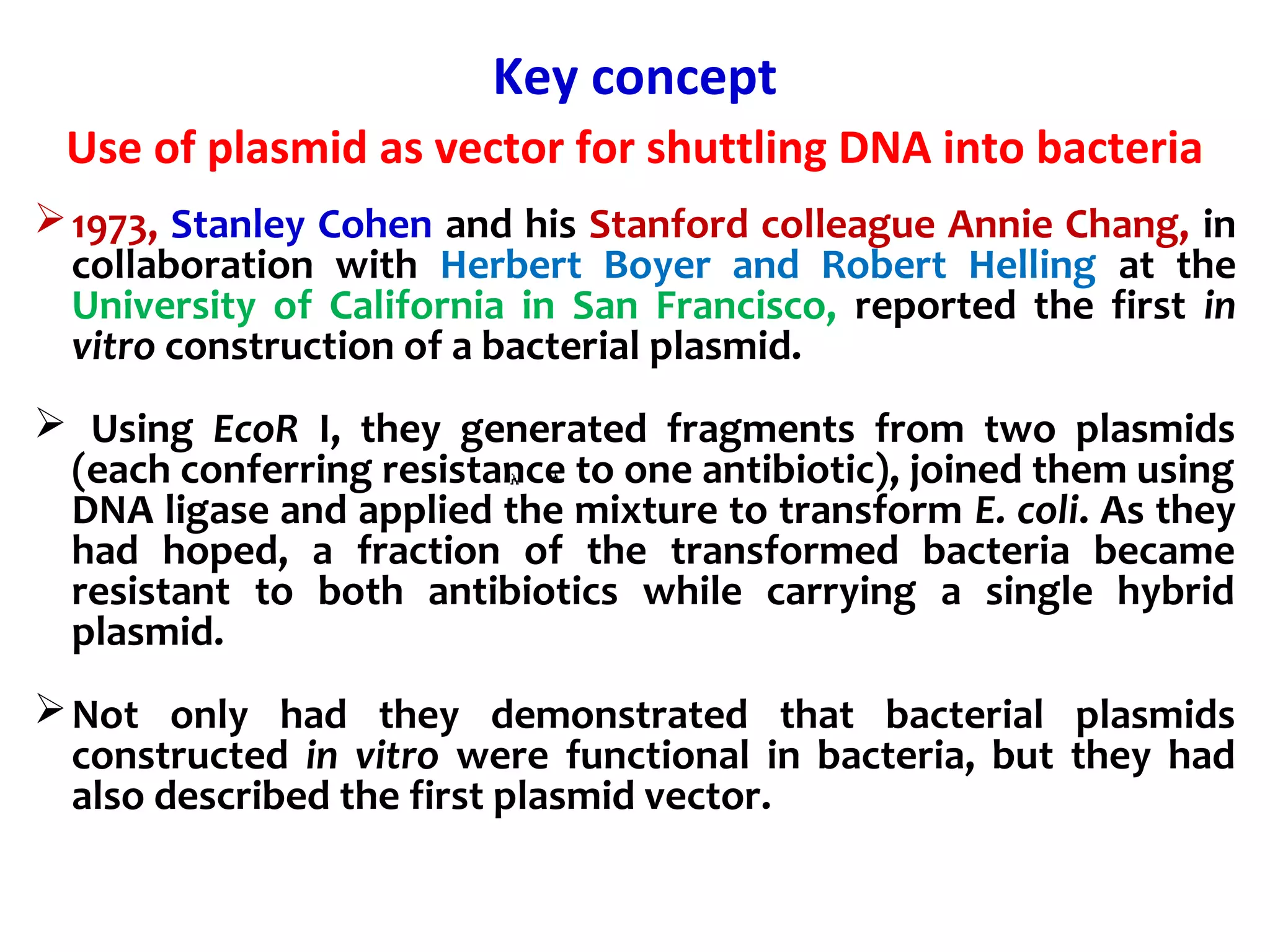 Basic concepts & scope of recombinant DNA technology | PPT