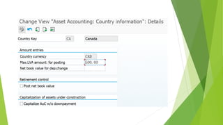 Basic configuration settings for fi asset accounting | PPTX