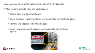 BASIC CONFINED SPACES REFRESHER TRAINING.pptx