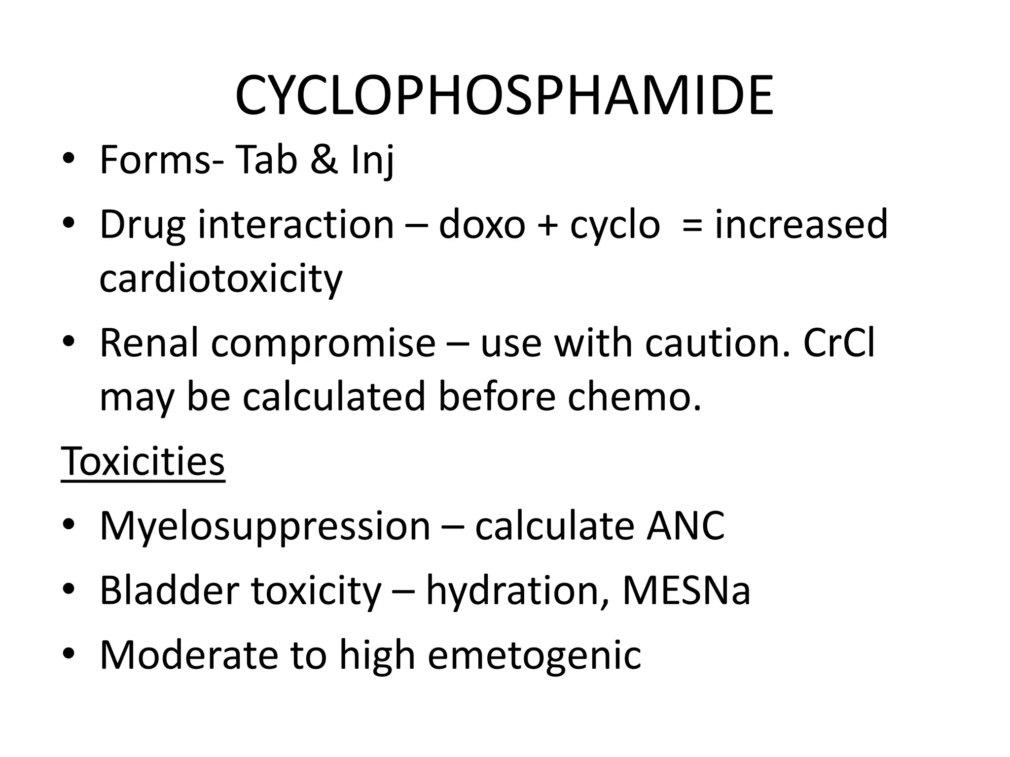 Basic considerations of chemotherapy | PPTX