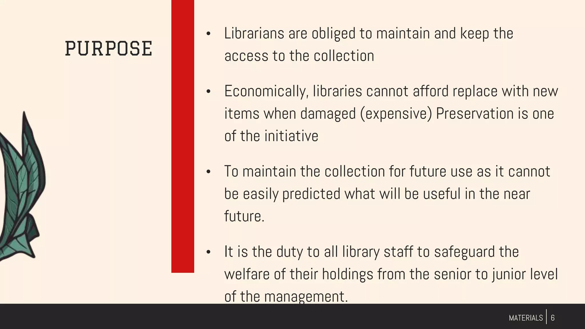 BASIC CONSERVATION & PRESERVATION | PPT