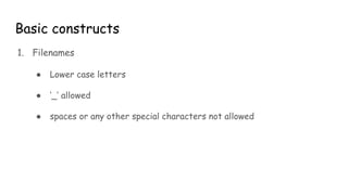 Basic constructs i | PPT