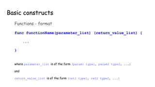 Basic constructs i | PPT