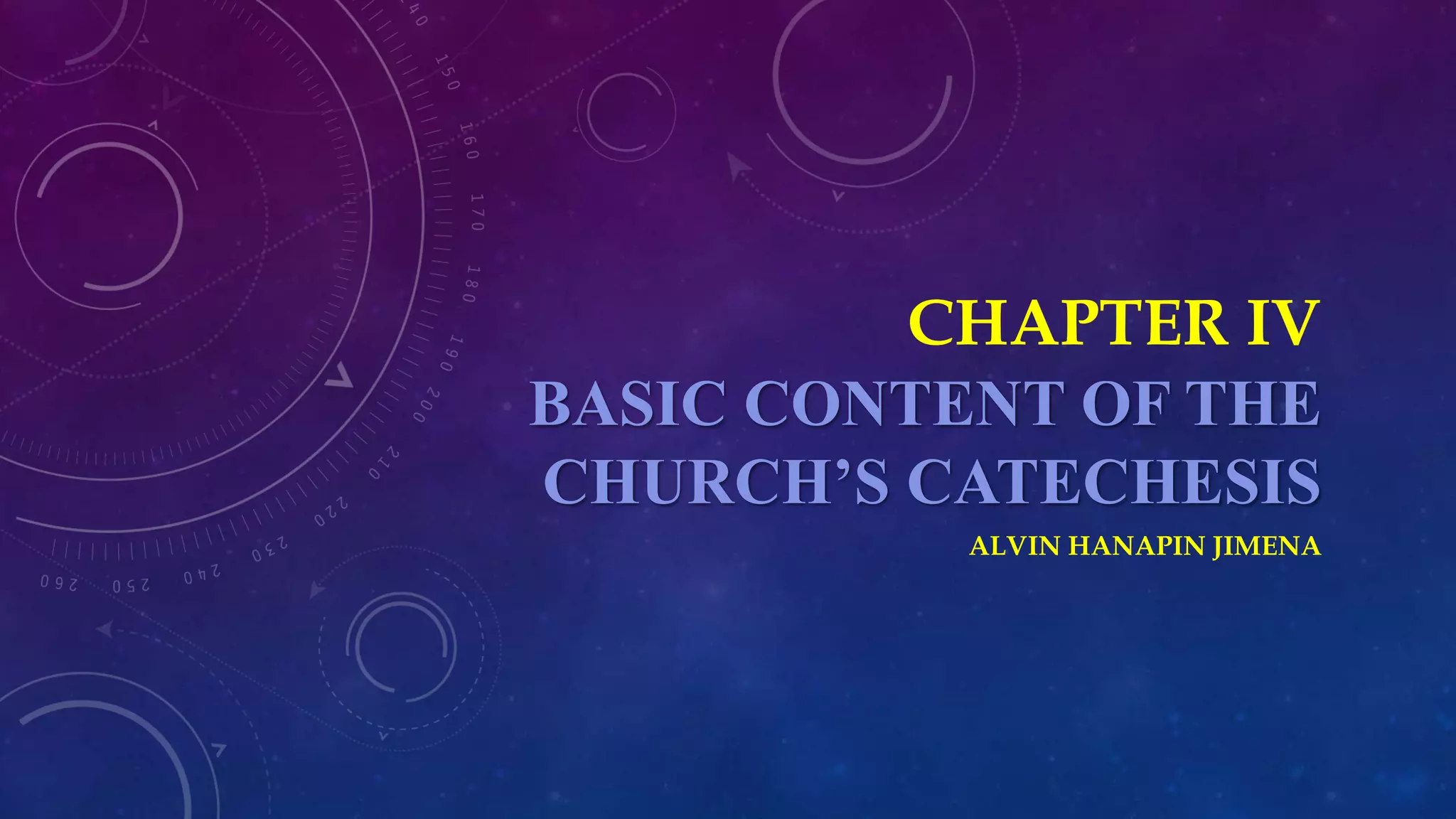 Catechetical Program Basic content Chapter V NCDP | PPTX