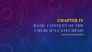 Catechetical Program Basic content Chapter V NCDP | PPTX