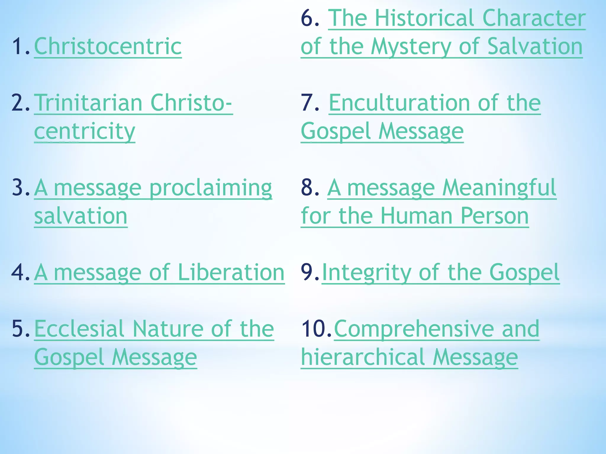 Basic content of the church's catechesis | PPTX