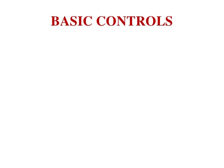 Basic controls of Visual Basic 6.0 Basic controls of Visual Basic 6.0