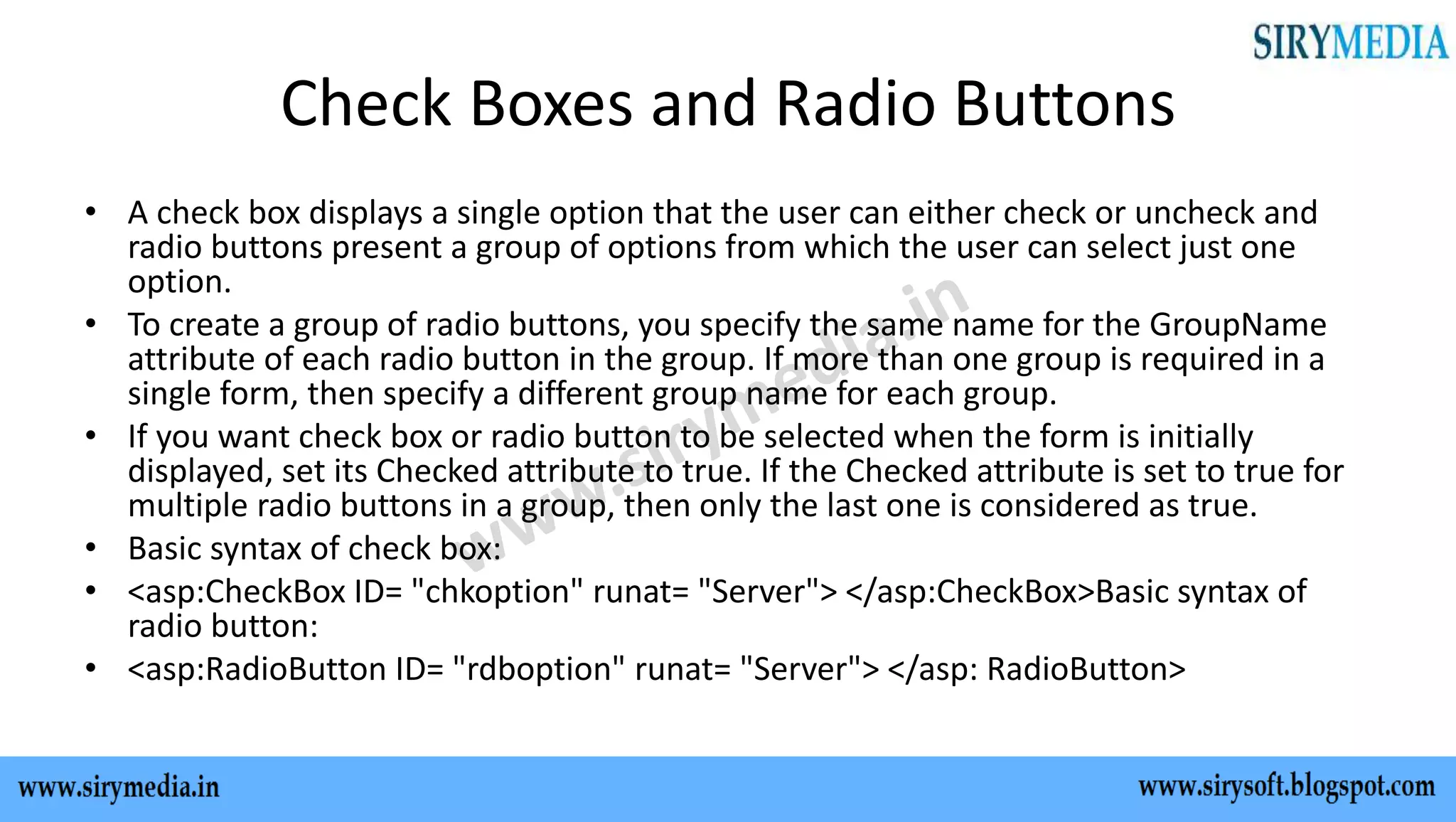 Basic controls in asp | PPTX