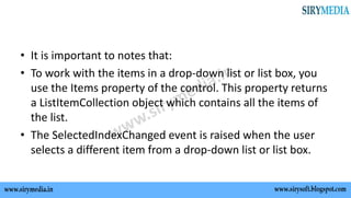 Basic controls in asp | PPT