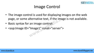 Basic controls in asp | PPT