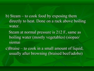 Basic cooking principles | PPT
