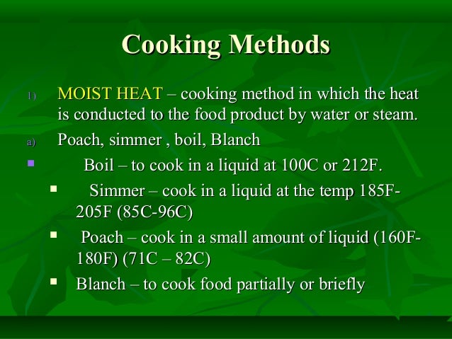 Basic cooking principles