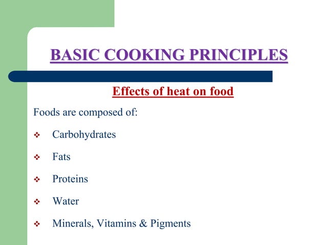 Basic cooking principles | PPT