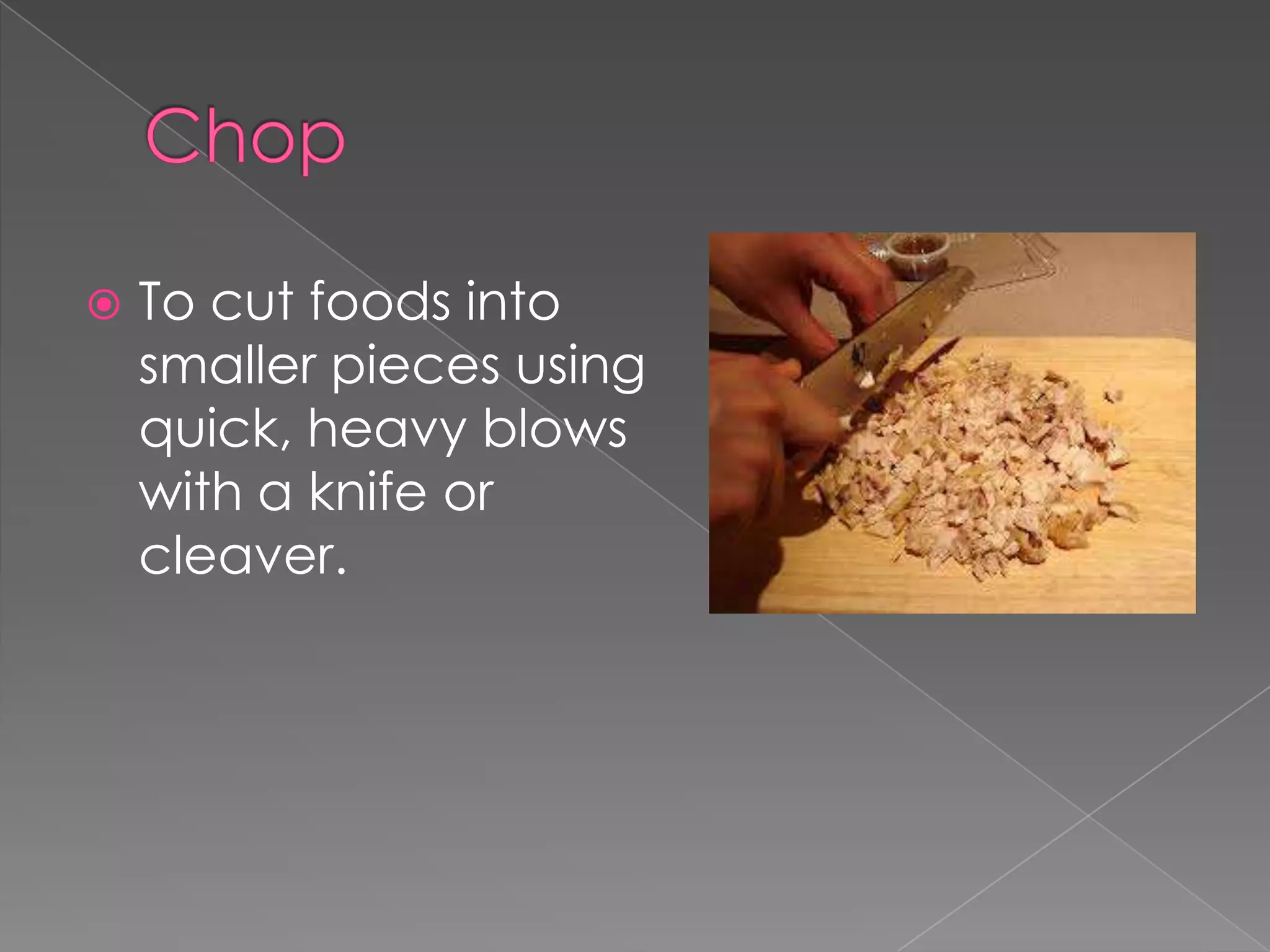 Basic cooking terms | PPTX