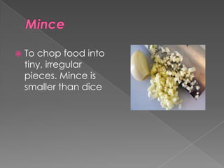 Basic cooking terms | PPTX