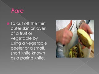 Basic cooking terms | PPTX