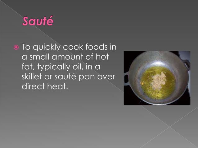 Basic cooking terms | PPTX