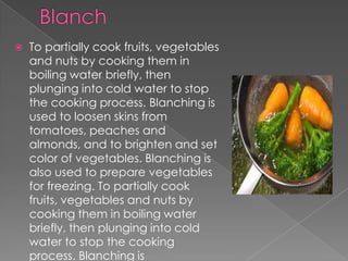 Basic cooking terms | PPTX