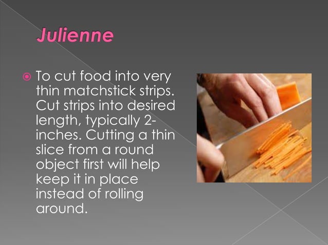 Basic cooking terms | PPTX